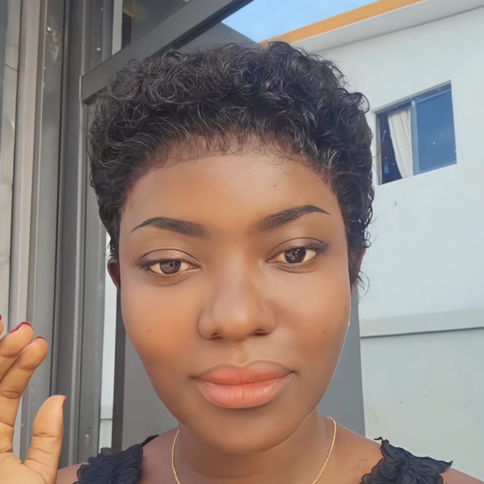 AILUXY Perruque Pixie Frisée Douceur et Volume Magnifiques – AiLuxyHair-fr